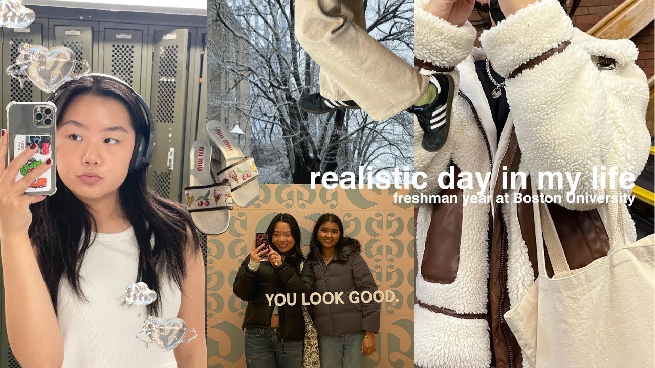 realistic college day in the life | freshman year at Boston University ...