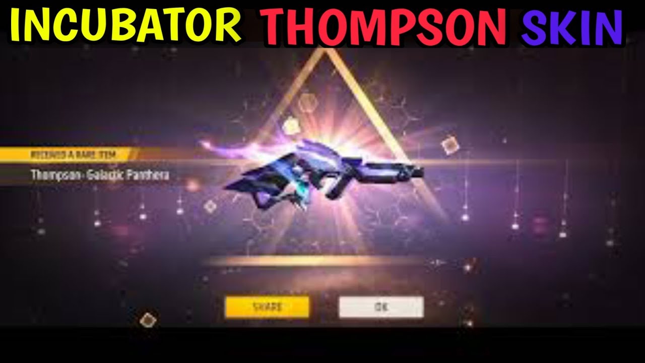Incubator Free Fire l NewNew Thompson skin Incubator spin l FF new ...
