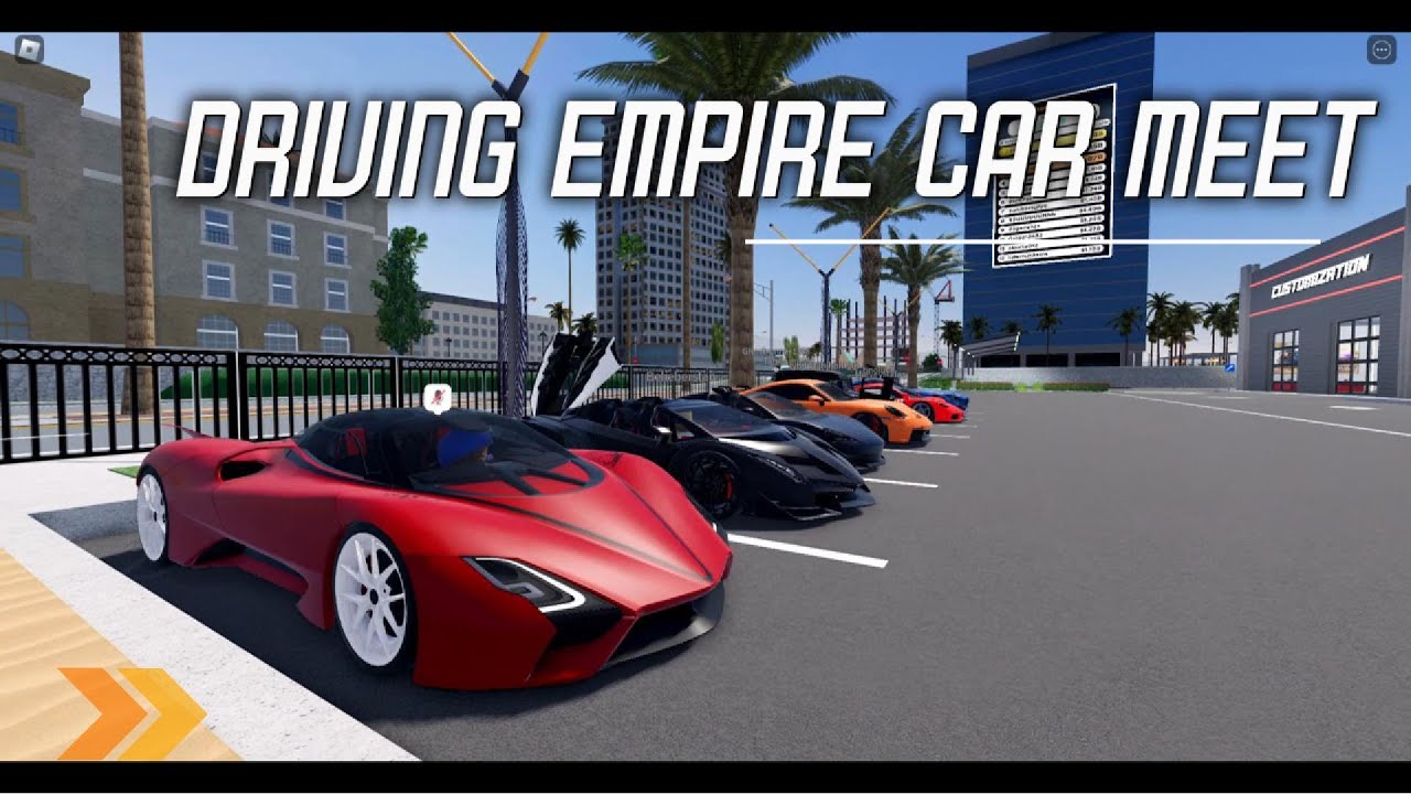 Car Meet at Driving Empire | Roblox - YouTube