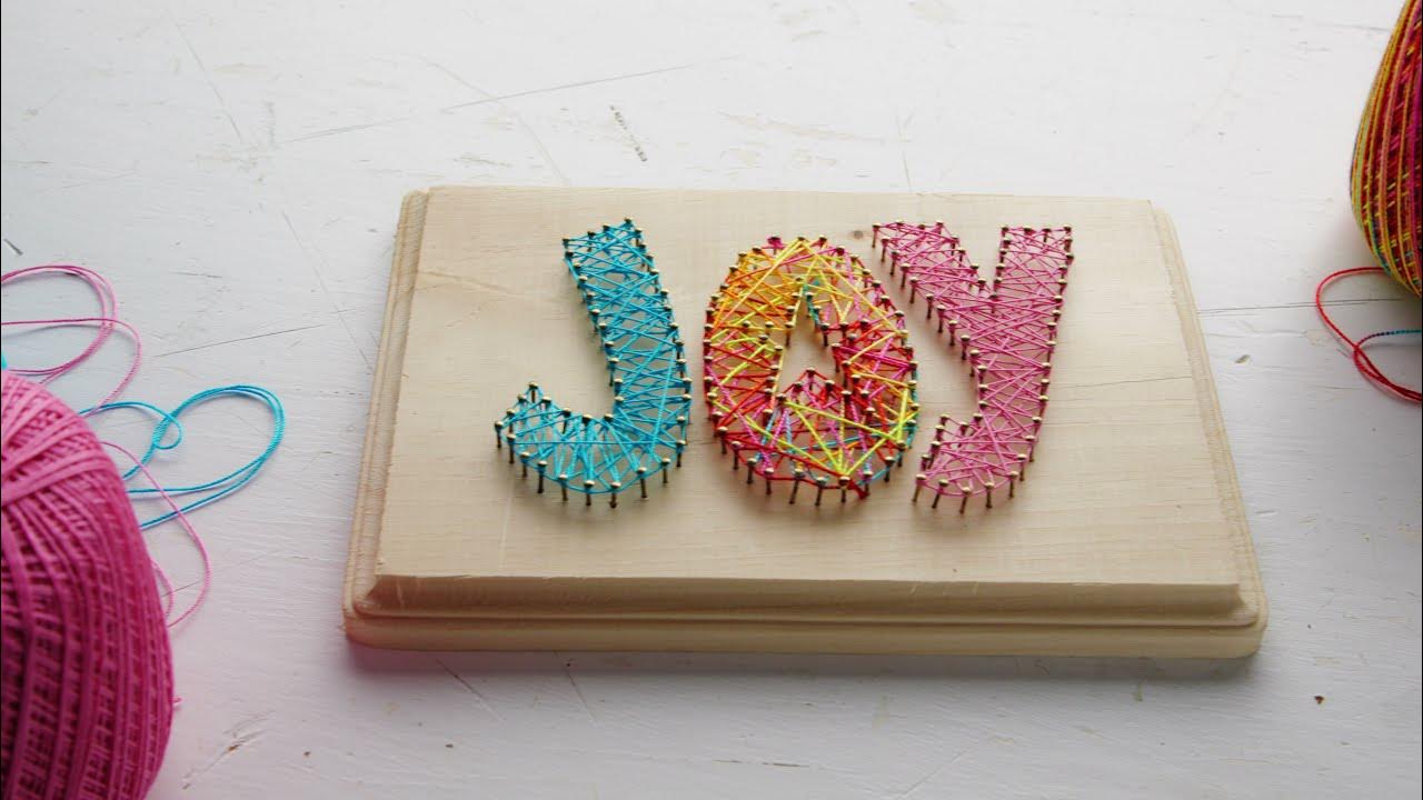 Simple String Art for Beginners | Welcome to Nana's - YouTube