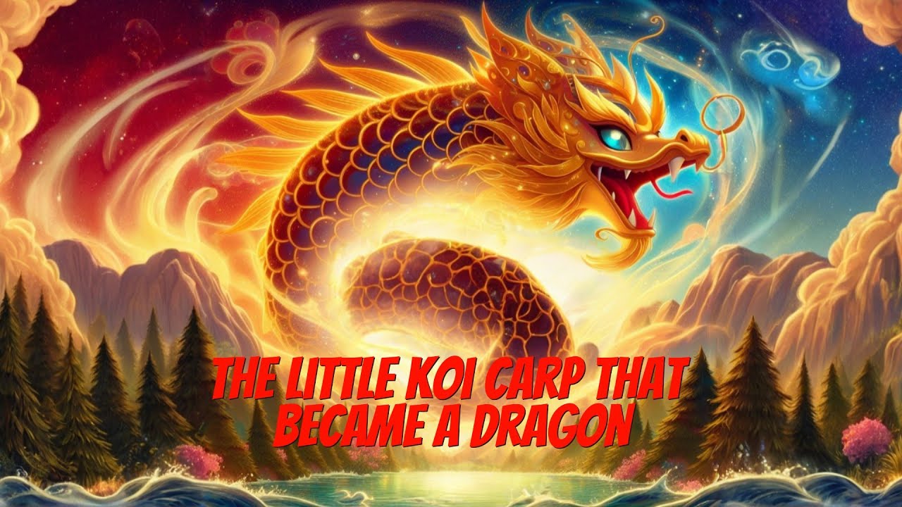 THE LITTLE KOI CARP THAT BECAME A DRAGON | Fairy Tales | Learn English ...