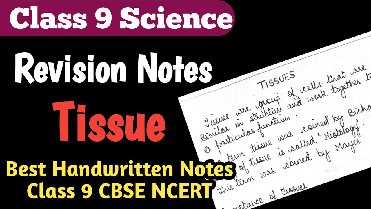 Quick Revision Notes Plant Tissue || Class 9 Biology Chapter Tissue # ...