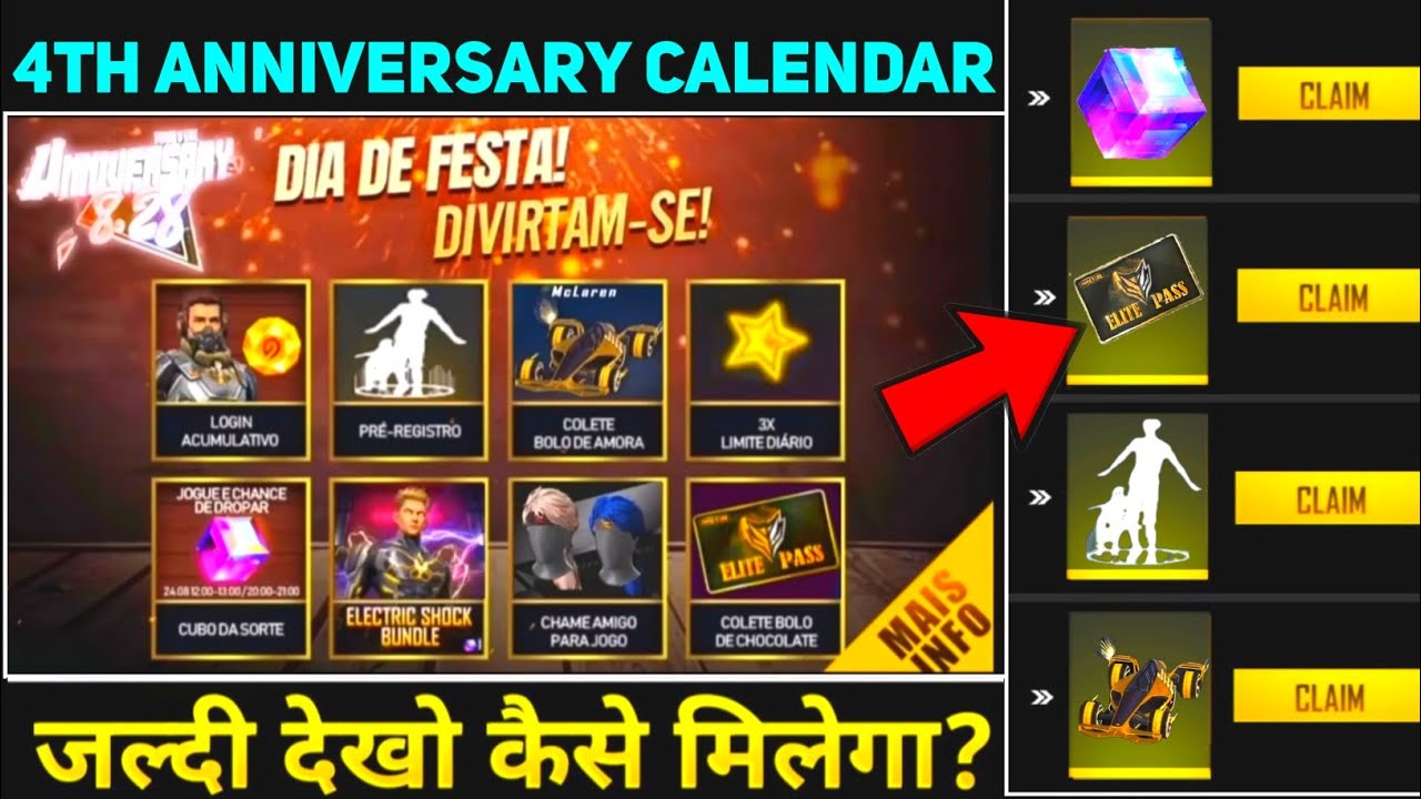 Free Fire Next Event Calendar - YouTube