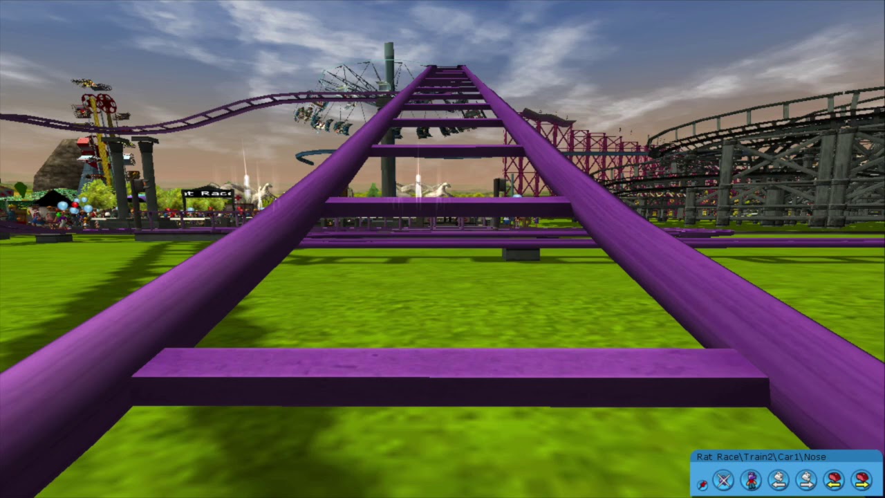 Rat Race Ride in RollerCoaster Tycoon 3! - YouTube