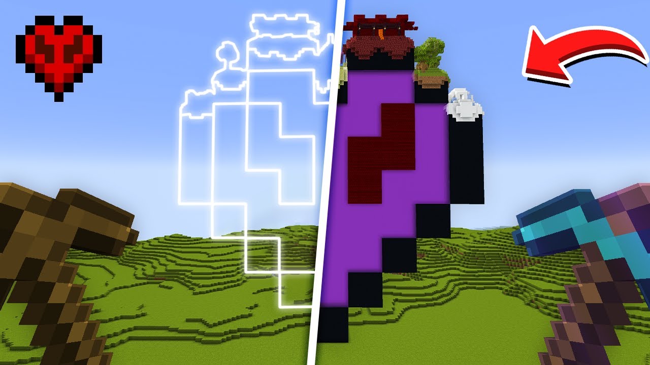 I Built the WORLD'S FIRST Hardcore Heart Nether Portal - YouTube