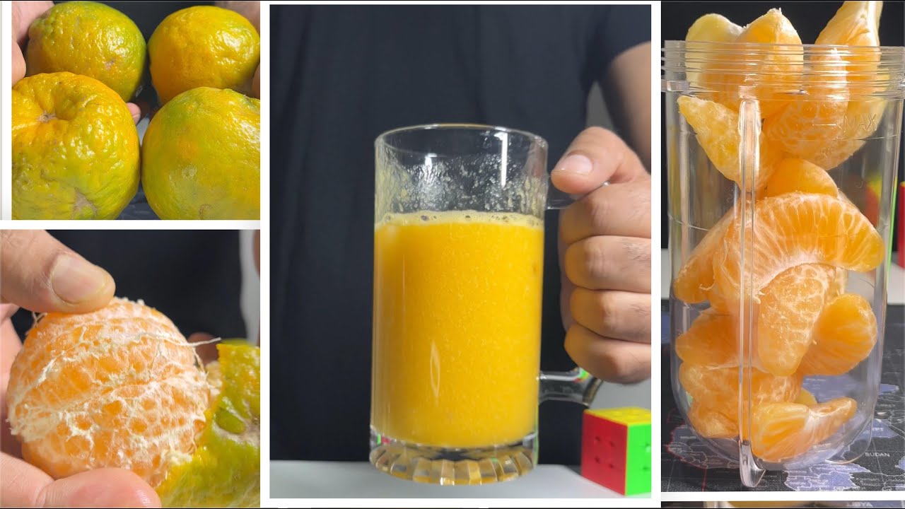 Live How to make orange juice | how to make orange juice in mixer | how ...