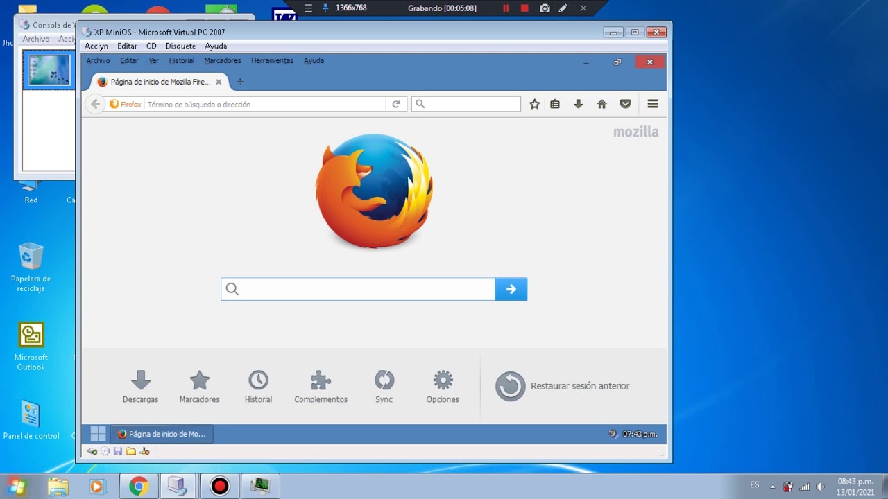 Windows XP MiniOS v2018.00 con Virtual PC 2007 - YouTube