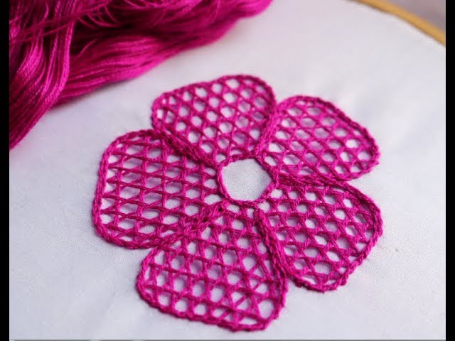 Net Stitch Easy Hand Embroidery Stitch