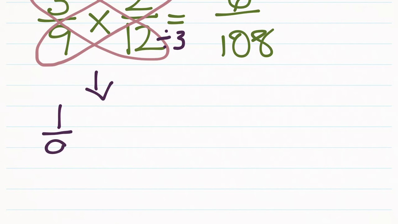 Multiplying fractions - Cross Cancelling - YouTube
