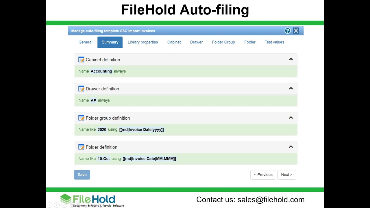 FileHold Auto-filing Templates - Merge Tags & Regular Expressions (2 of ...