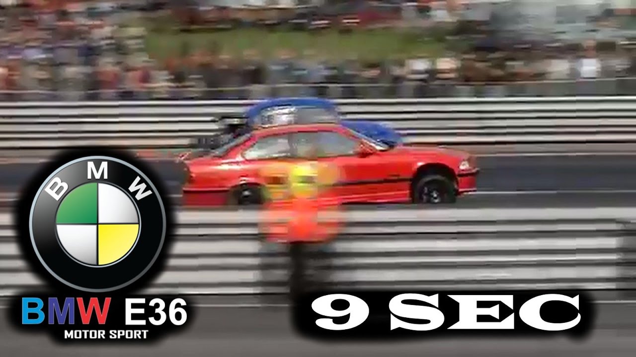 BMW E36 9sec Drag Racing 1/4 mile - Monstro de arrancada 9 segundos ...