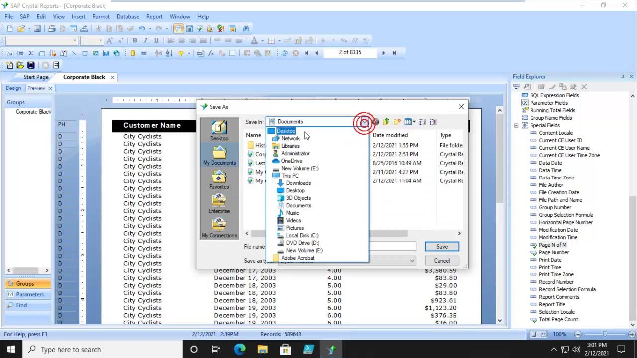 Using Crystal Reports 2020 - Creating a Crystal Report Template - YouTube
