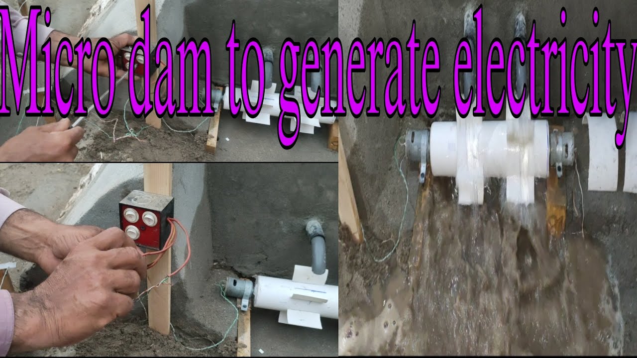 How to construct micro dam | generate electricity | - YouTube
