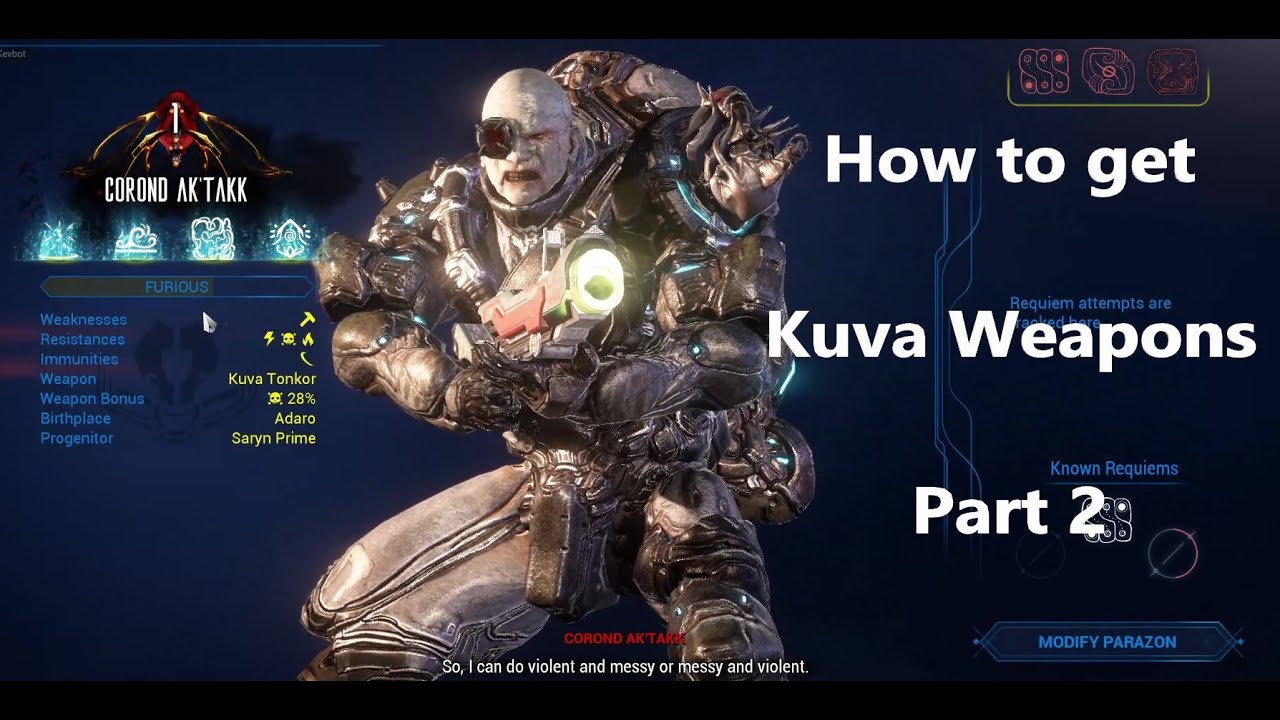 How To Get Kuva Weapons in Warframe! Easiest way to Farm Murmurs and ...