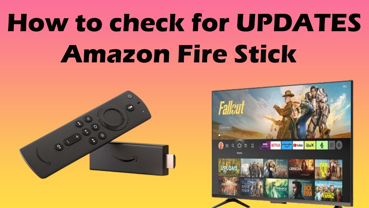 How to check for updates on Amazon fire stick - YouTube