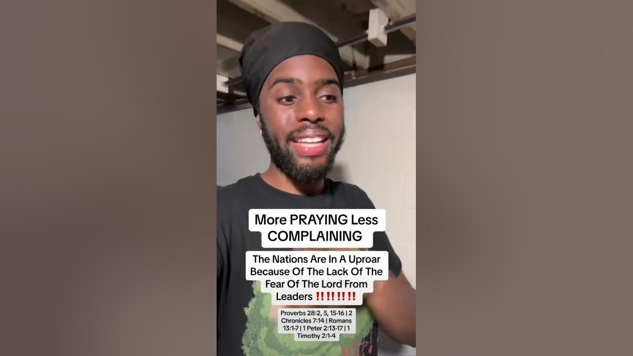 MORE PRAYING LESS COMPLAINING! | Pray For Our Nations Leaders - YouTube