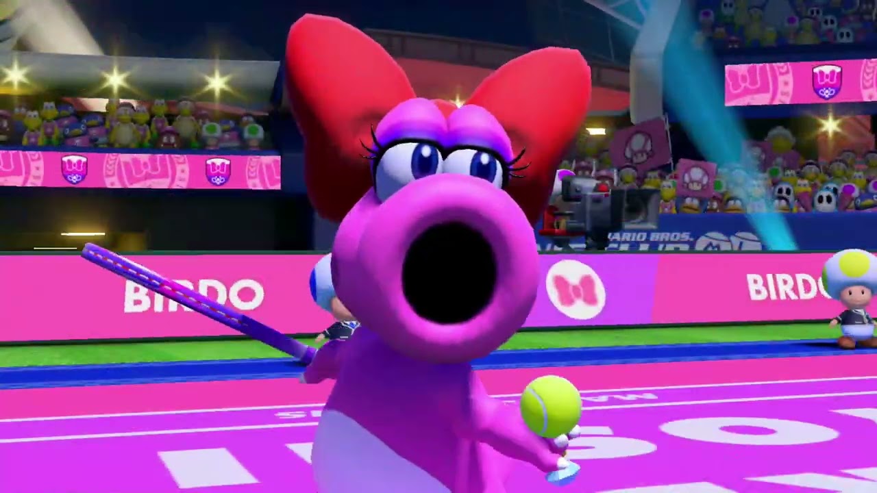 Toadette And Toad Vs Birdo And Yoshi Mario Tennis Aces Youtube