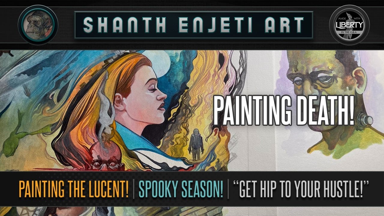 🔴 LIVE! Painting & Chat! SHANTH ENJETI ART! - YouTube