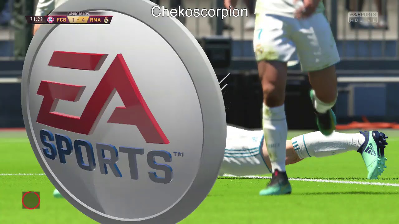 FIFA 18 RMA VS FCB 6-2 GANANDO LA COPA EA - YouTube