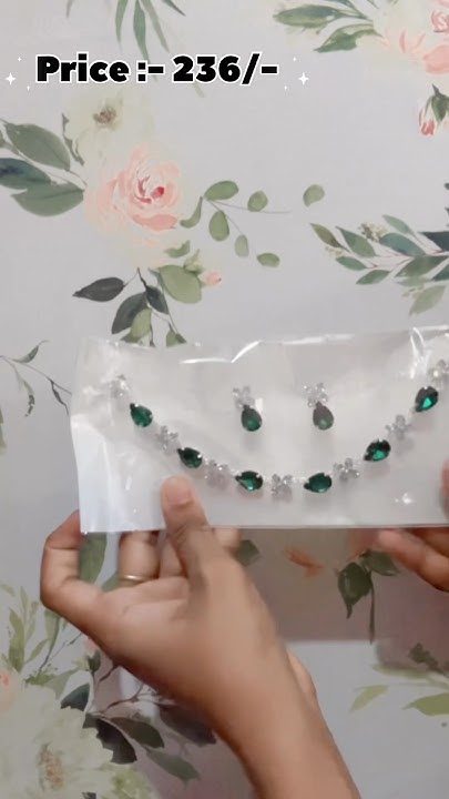 Meesho amarican diamond necklace set at just Rs 236/- || #meesho # ...