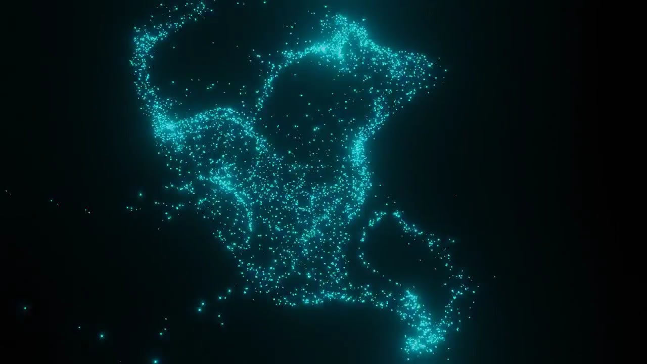 Particle explosion color fade - YouTube