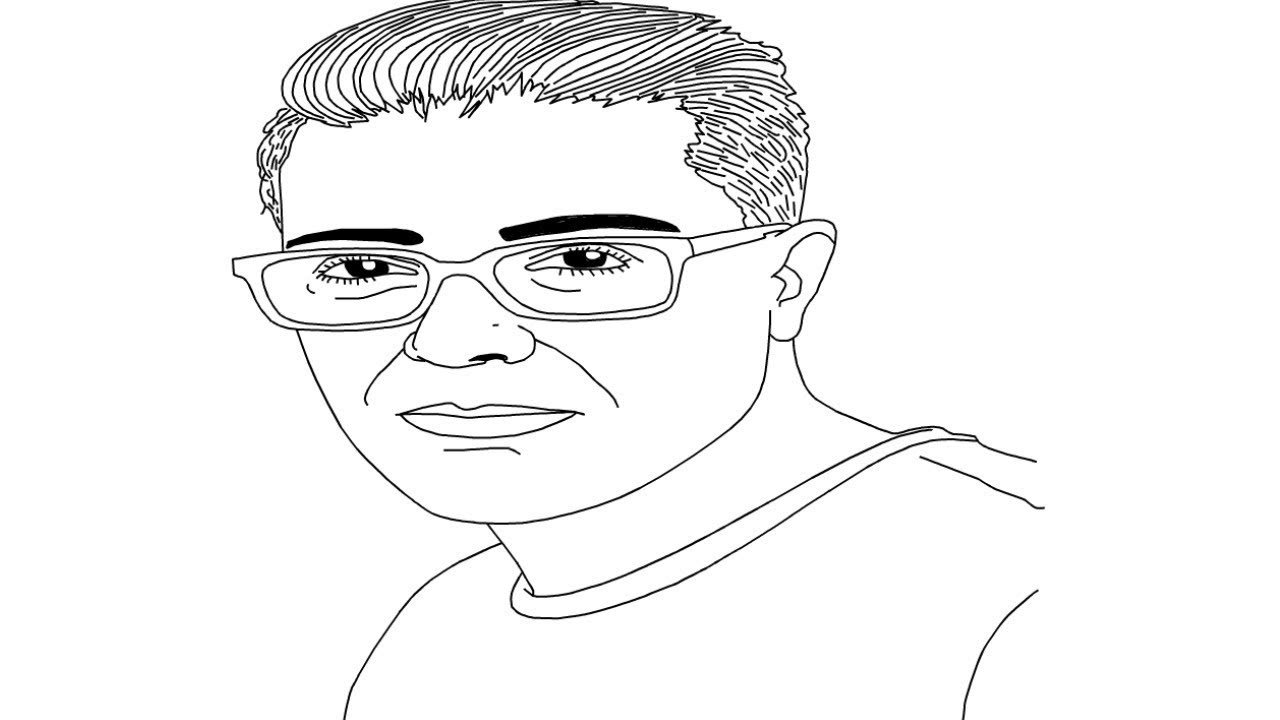 How to draw Singer Danny Gokey face I Easily step by step - YouTube