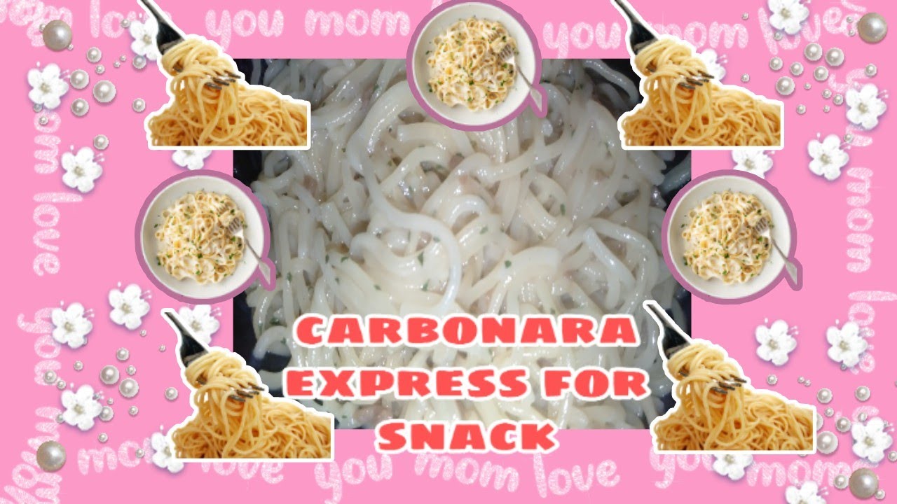 PASTA EXPRESS|CARBONARA AND PANDESAL FOR SNACK|MARIE NG BAYAN - YouTube