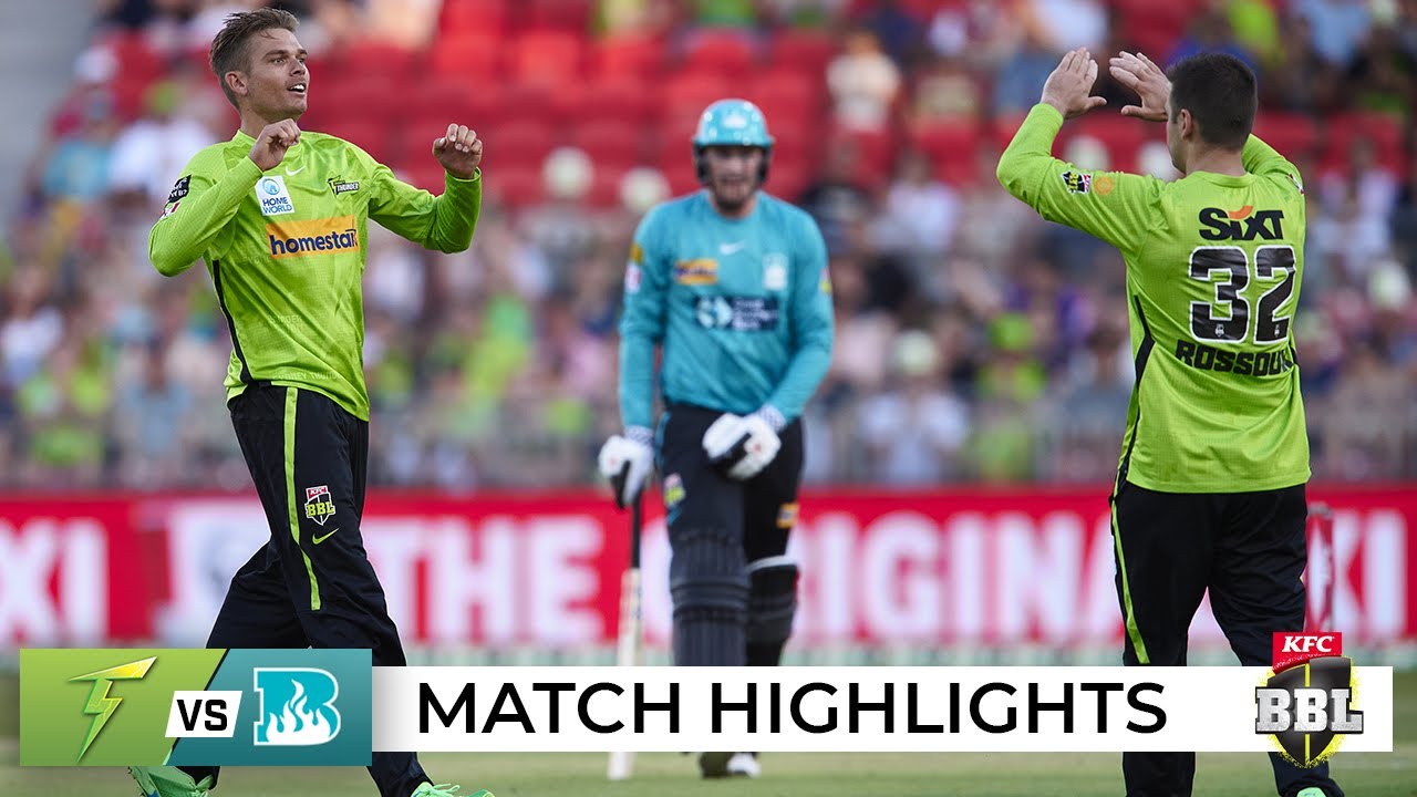 Thunder boost net-run-rate in massive win | BBL|12 - YouTube