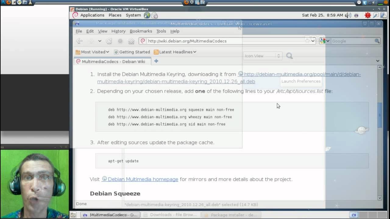 "The Debian Stable" Installing Multimedia Codecs - YouTube
