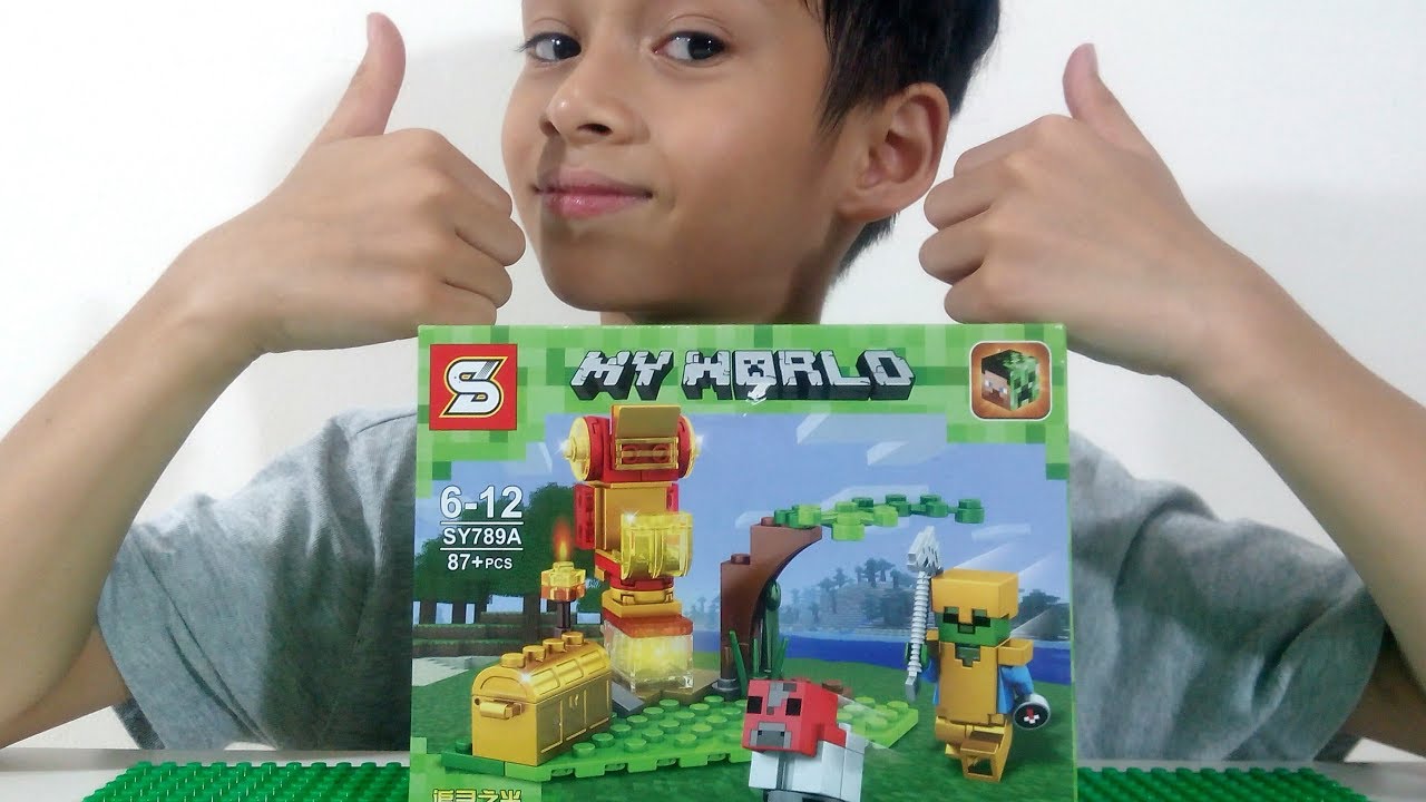 Unboxing Lego Minecraft Bootleg, My World SY789 with Light Brick, by ...