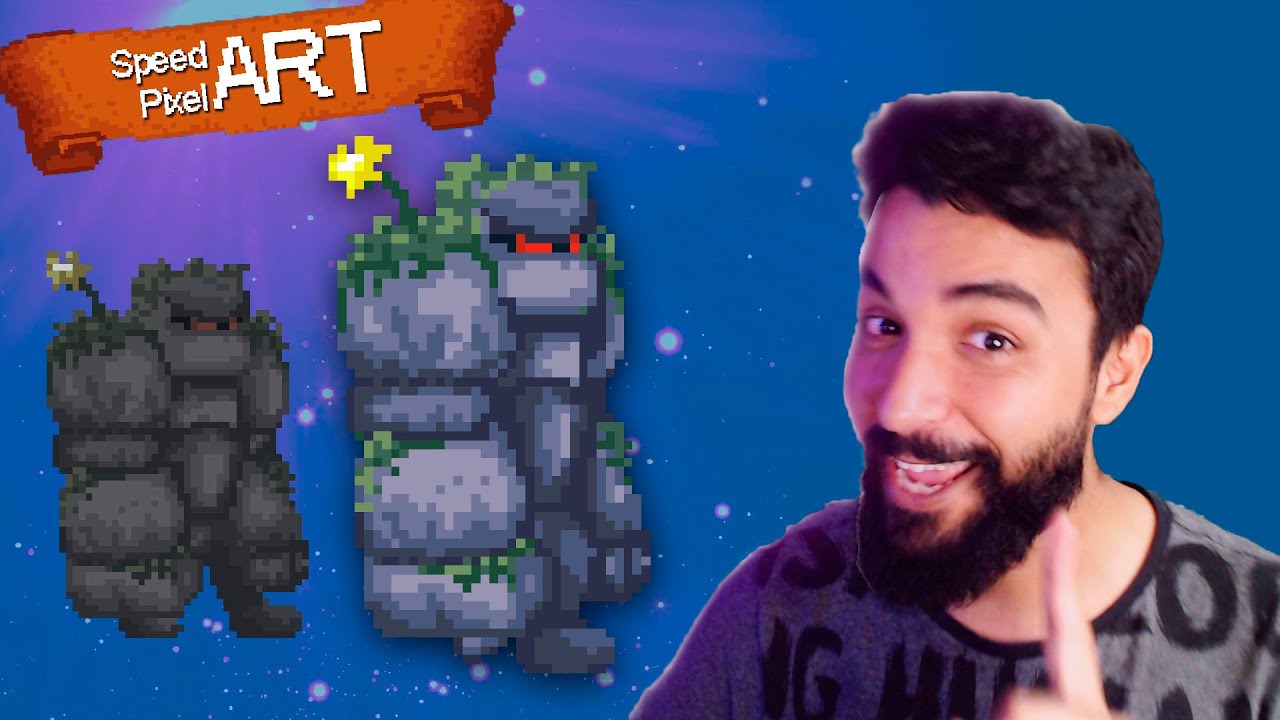 Aula 72 - Animação Golem de Pedra (PIXEL ART) - YouTube