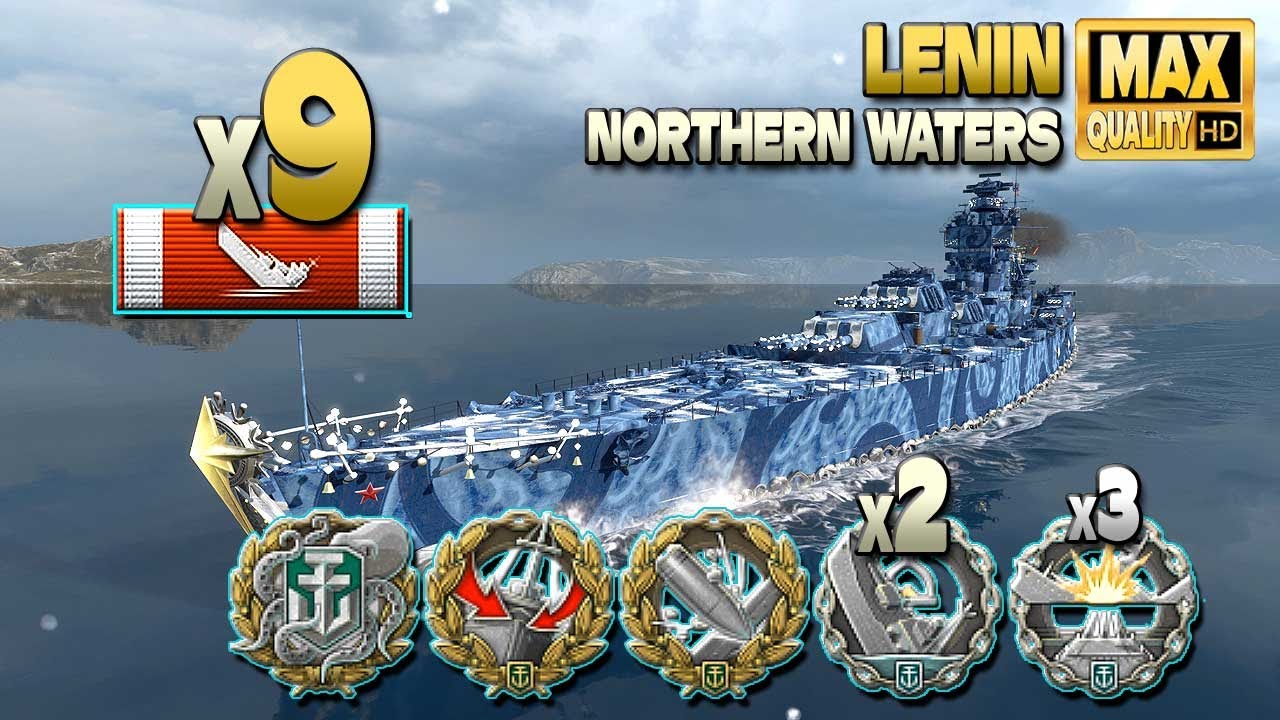 Battleship Lenin says Gracias to enemy team - World of Warships - YouTube