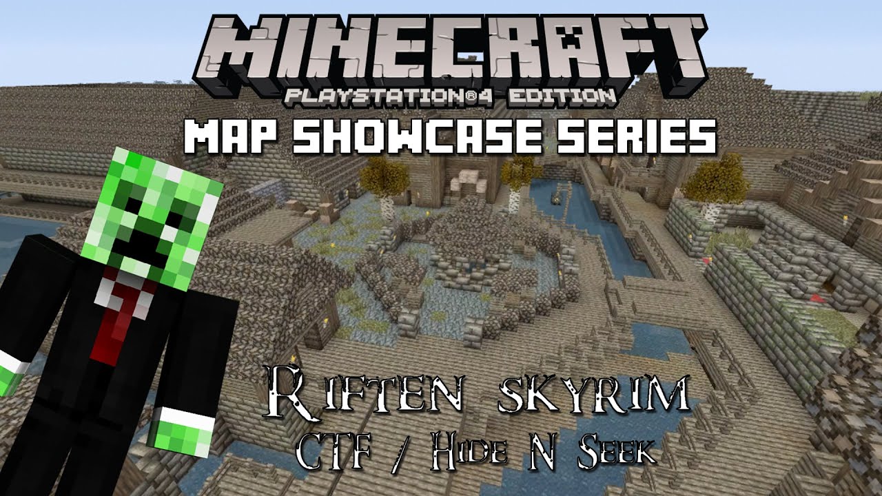 PS3/PS4 Minecraft Map Showcase: Episode 97 Riften Skyrim CTF / Hide N ...
