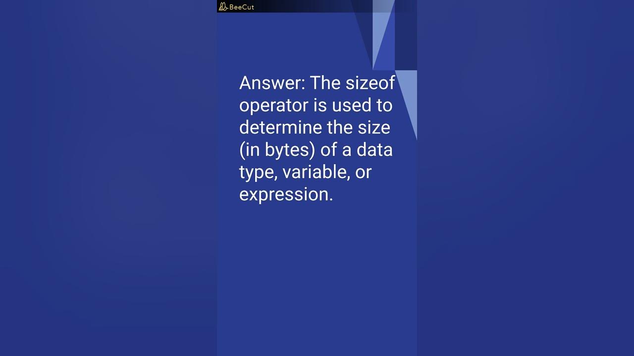Sizeof Operator Programminglanguage Ielts Ctutorialinhindi Ctutorials Cprogramming C Youtube