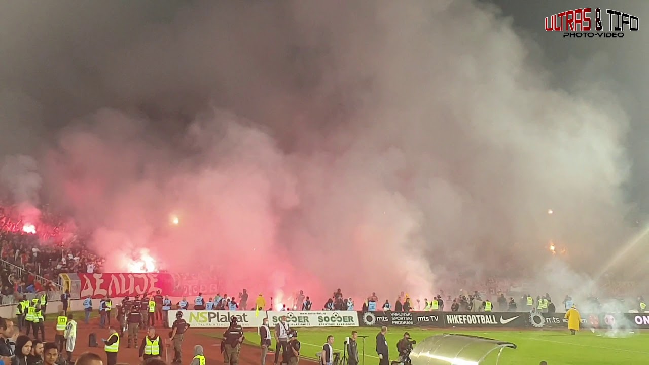 SRB: FK Partizan Belgrade - Crvena Zvezda Belgrade [Fans]. 2020-06-10 ...