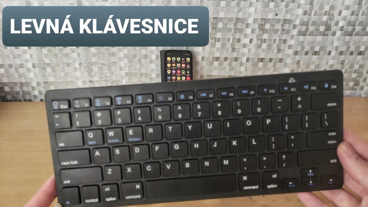 LEVNÁ BLUETOOTH KLÁVESNICE PRO MOBIL NEBO POČÍTAČ, REVIEW CZ - YouTube