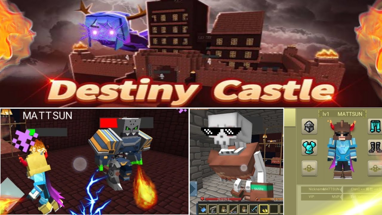 Destiny castle😳 |Game play| - New game [BlockmanGo] - YouTube