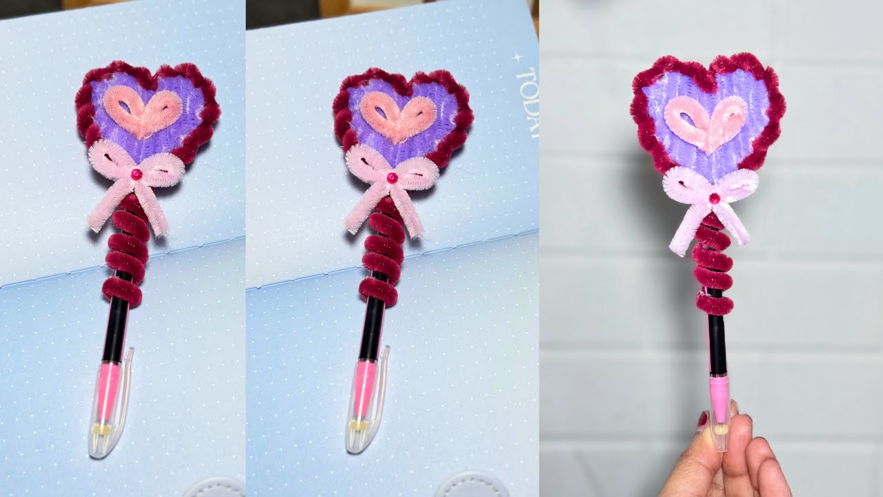 Pen Topper With Fuzzy Wire - YouTube