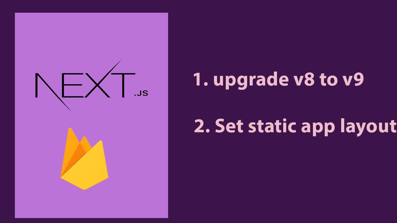 Next with firebase(upgrade firebase v8 to v9, set app layout) - YouTube
