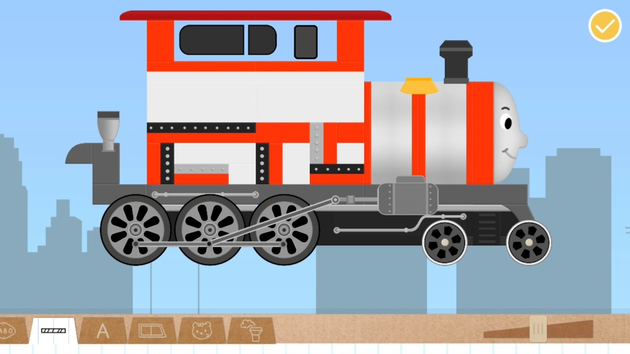 MEMBUAT KERETA API UAP MERAH PUTIH LABO BRICK TRAIN - YouTube