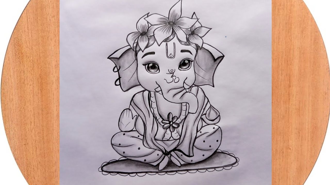 How To Draw Ganesha EASY /Easy Drawing For Beginners - YouTube