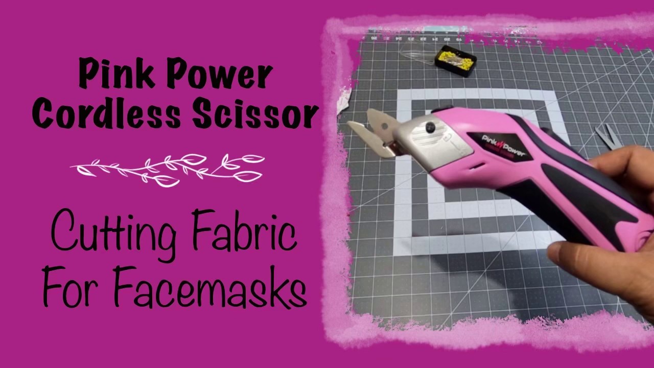 Cutting Fabric for Face Masks with electric scissor - YouTube