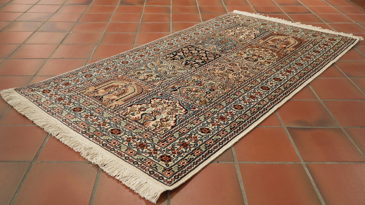 309519 Kashmir SIlk rug walkaround - YouTube
