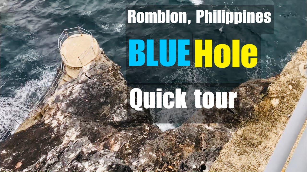 Beautiful famous Blue Hole in Romblon San Agustin - YouTube
