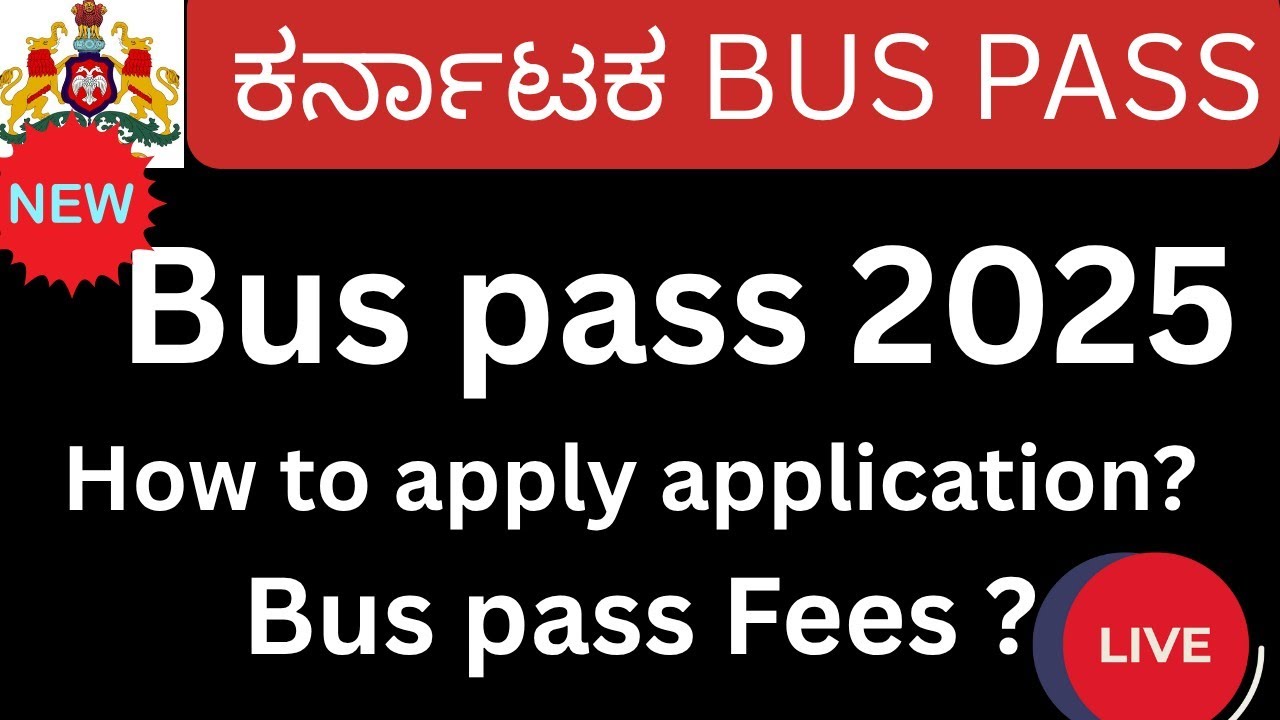 Bus pass Karnataka 2025|How to apply bus pass 2025|Free bus pass 2025 ...