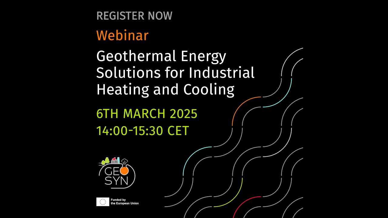 GEOSYN Webinar: Geothermal Energy Solutions for Industrial Heating and ...