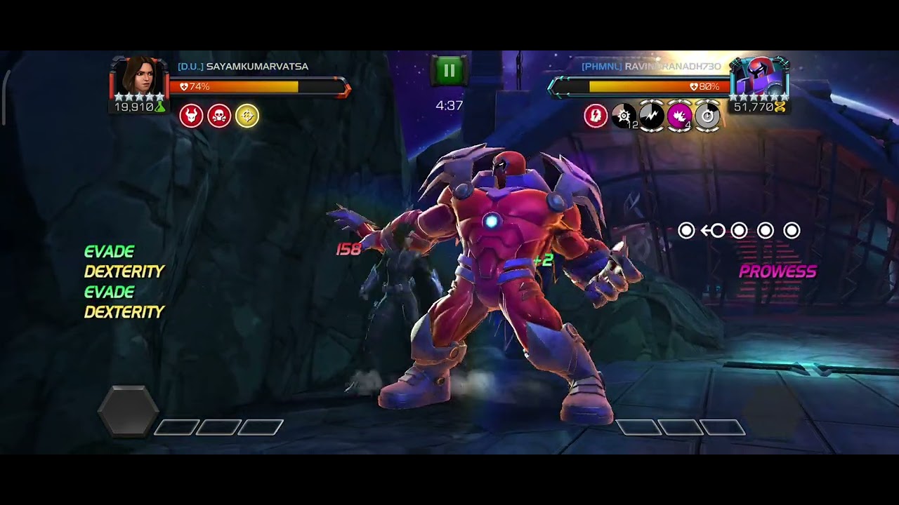 Mcoc quake vs Onslaught War ( node 43) - YouTube