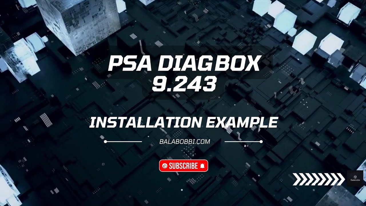 ⚙️Diagnostic Platform PSA Diagbox 9.243 - Installation Example⚙️ - YouTube
