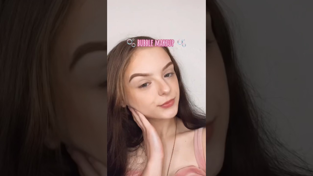 bubble makeup look 🫧 - YouTube