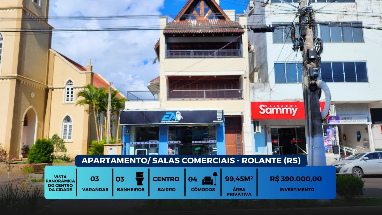 SALAS COMERCIAIS NA CIDADE DE ROLANTE, CENTRO | de 24m² à 50m² - YouTube
